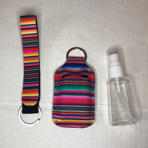 Accessories | Keychain 4 Sanitizer Serape Neoprene Keychain Holder ...